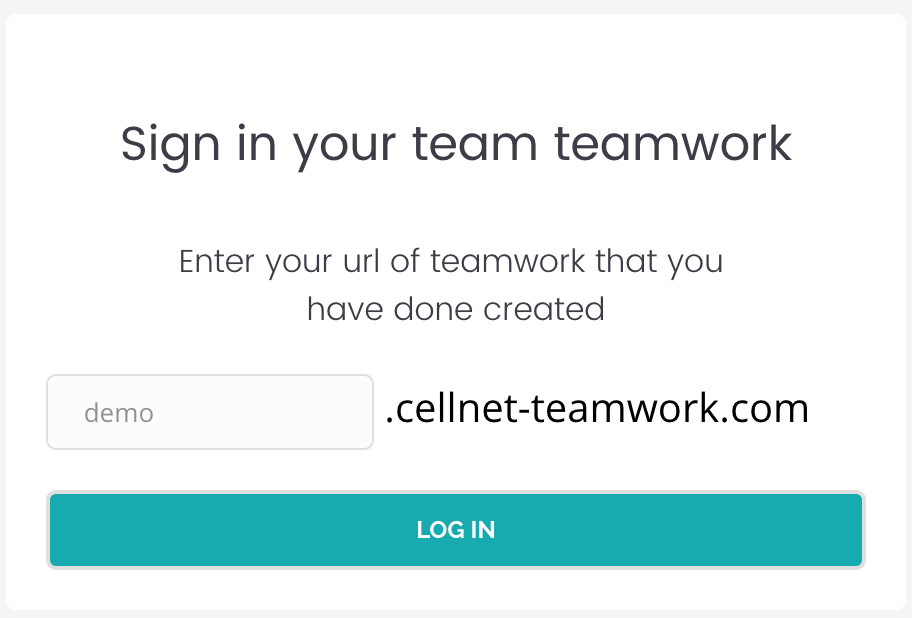 Let's start using TeamWork - AdvancedCellNet